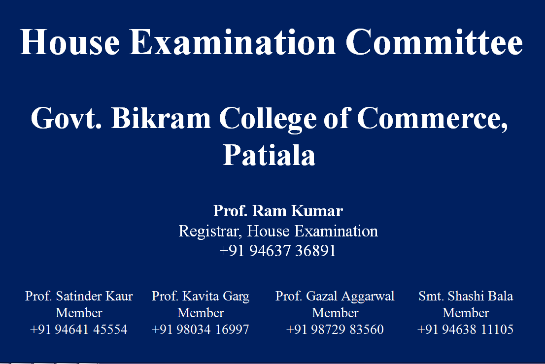 Government Bikram College of Commerce, Patiala